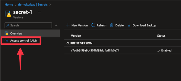 Per Item RBAC in Azure Key Vault